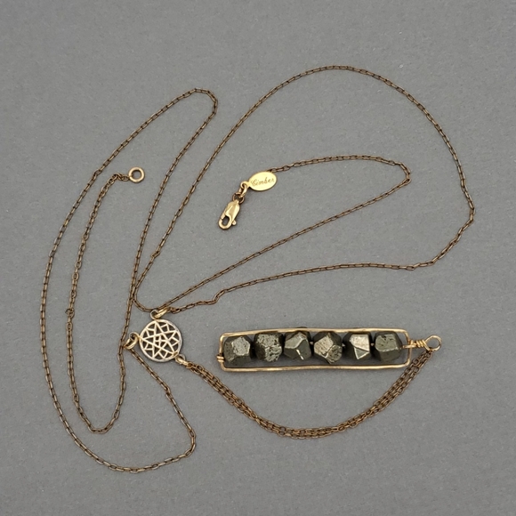 Cimber | Jewelry | Cimber Dreamcatcher Pyrite Necklace | Poshmark